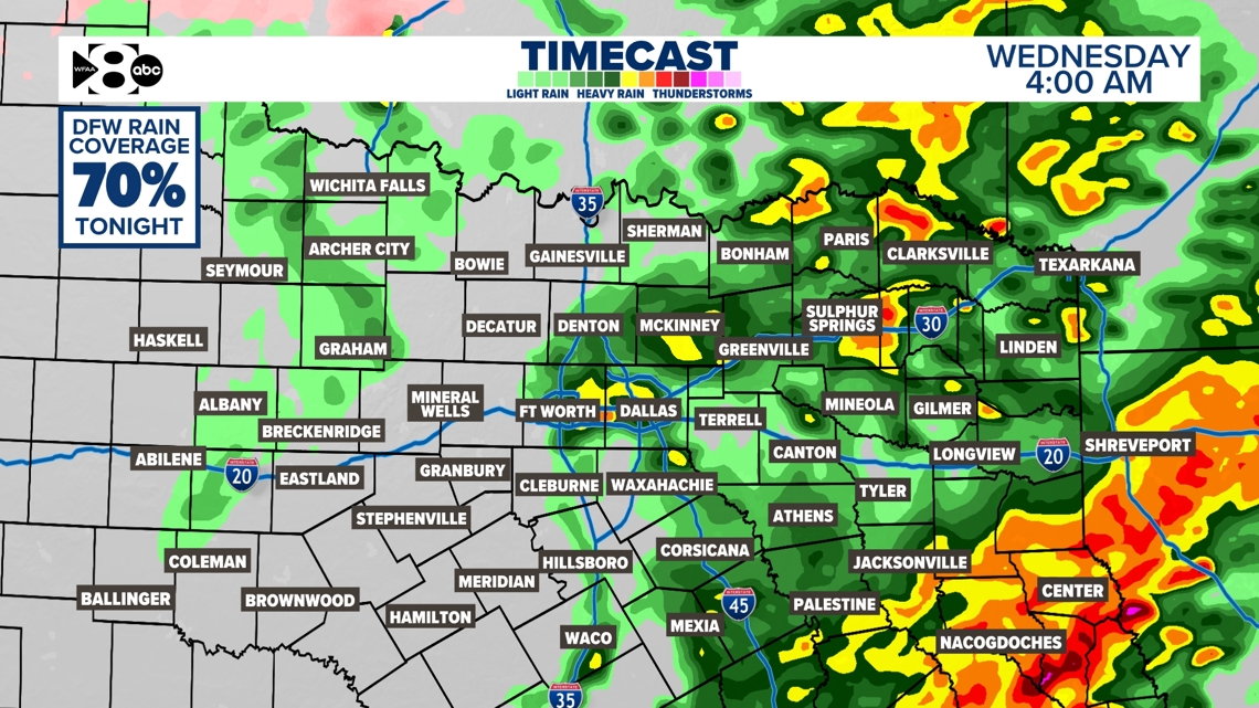 DFW Weather: Rainfall timeline | wfaa.com