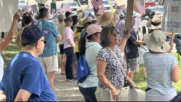 No Kings protest: Rallies in North Texas over Trump, immigration, ICE ...
