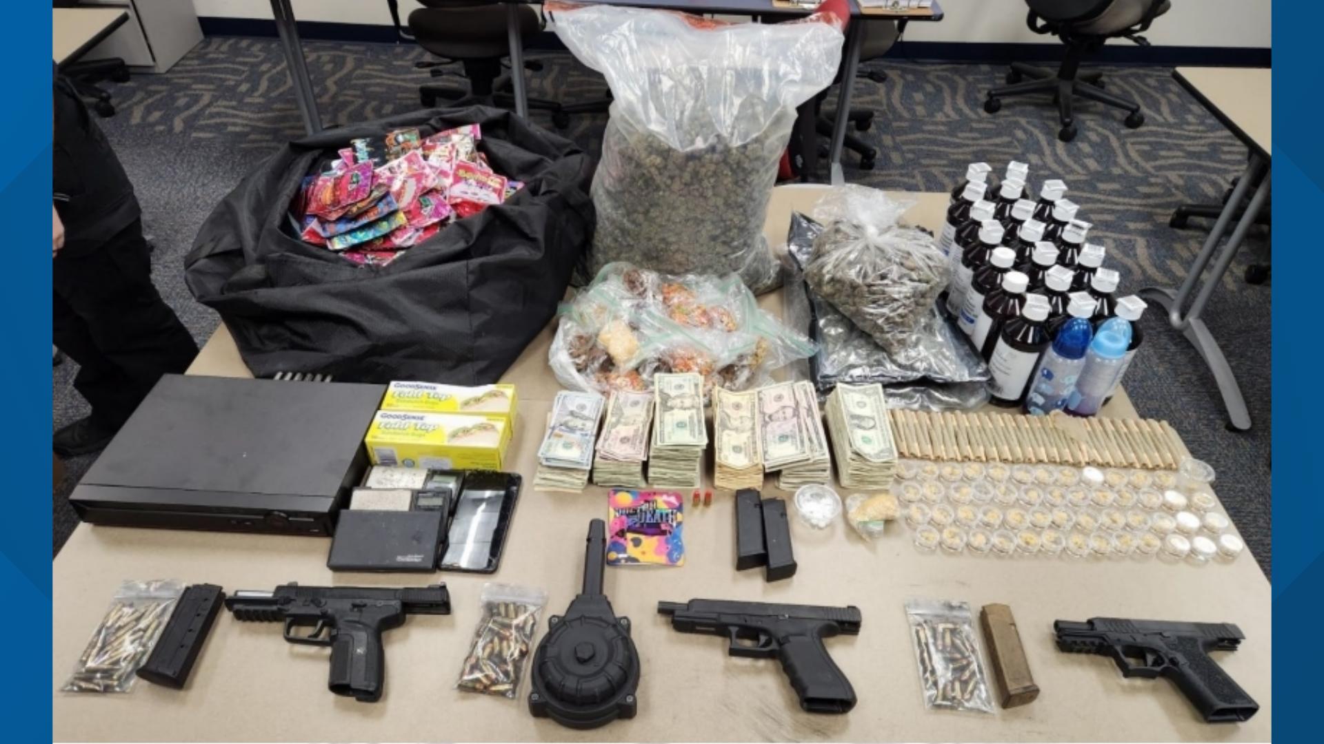 Dallas Police Marijuana Promethazine Thc Edibles Seized During Drug