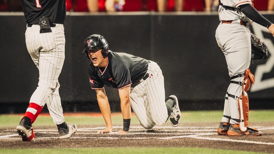 VIDEO: Texas Tech steals home in walk-off win over No. 2 Texas | wfaa.com