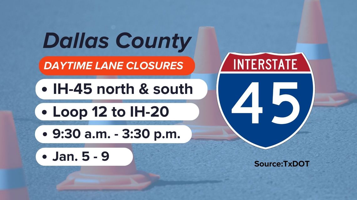 What Dallas drivers need to know about possible IH-45 delays this week ...