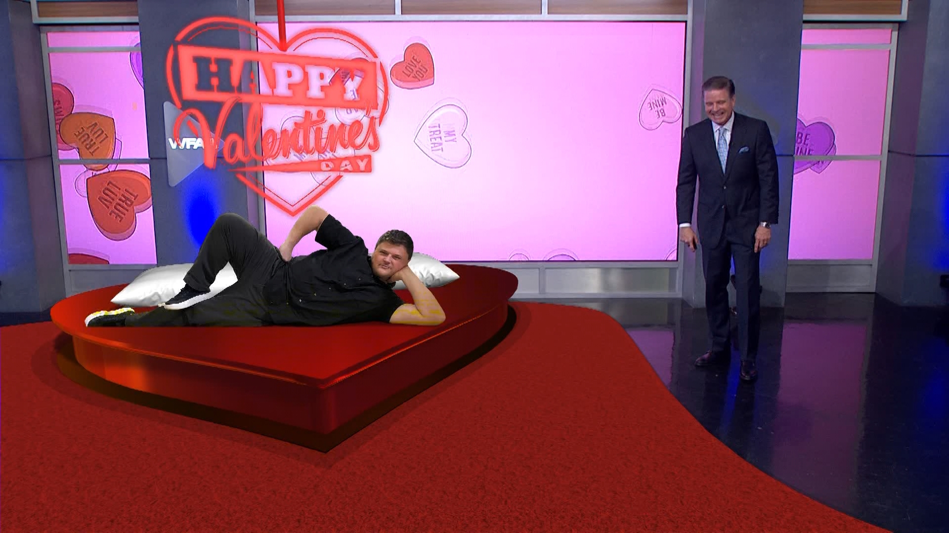 WFAA's Pete Delkus gets a special Valentine's Day surprise | wfaa.com