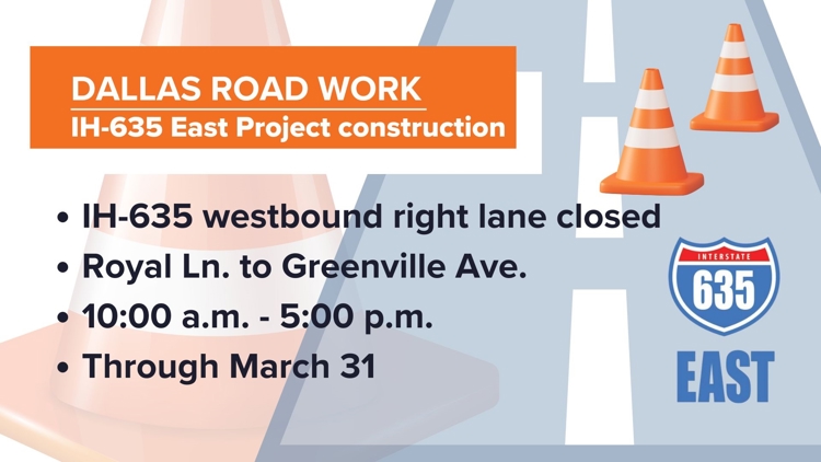 Dallas Texas traffic: I-635 construction and closures update | wfaa.com