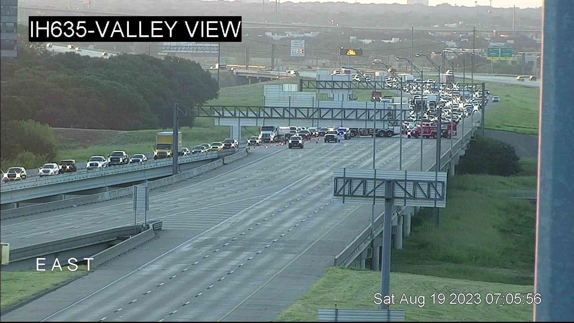 I-635 @ SH 161 shut down Saturday morning due to 'major crash' | wfaa.com