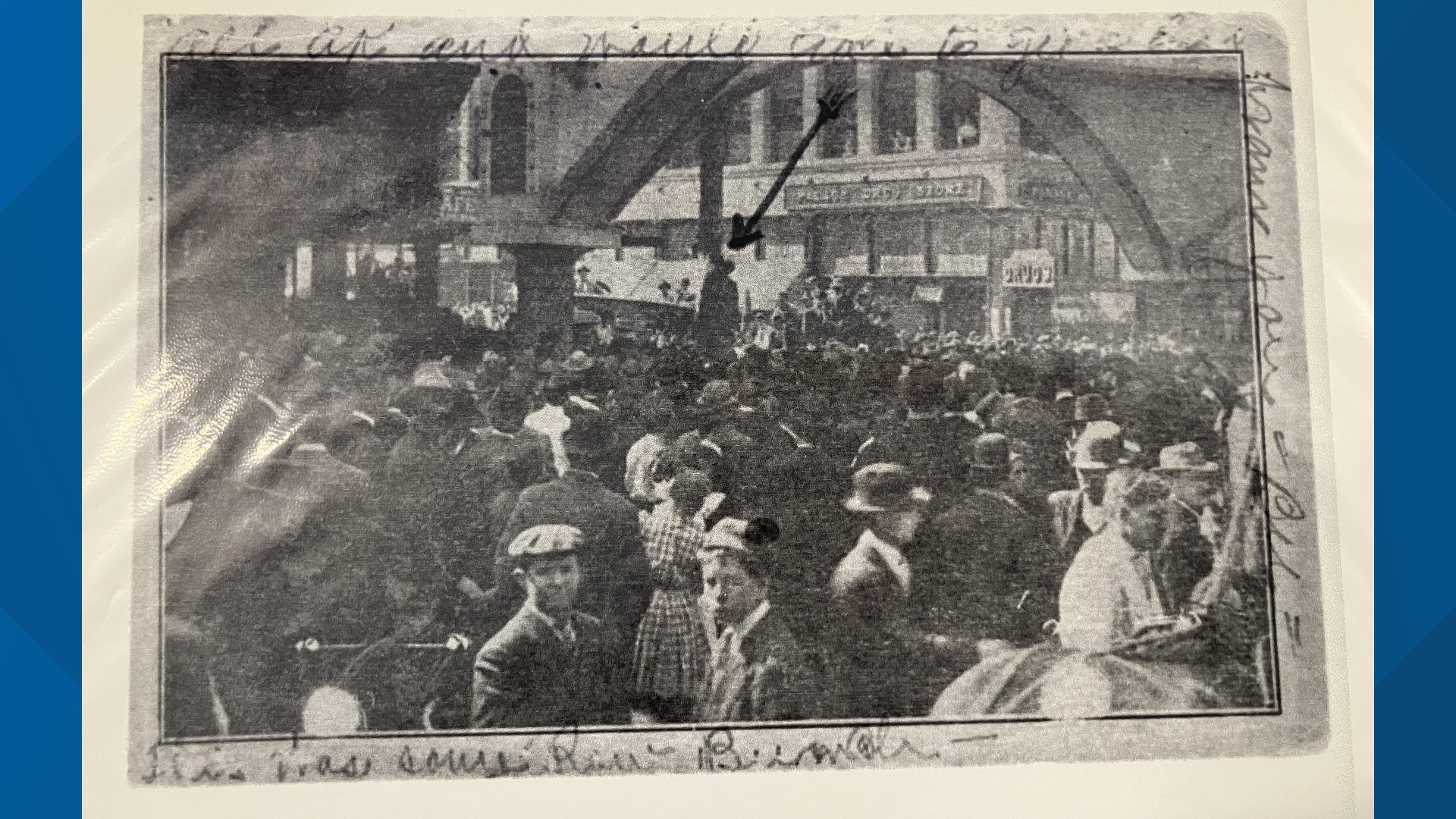 Postcards circulated of the 1910 lynching of Allen Brooks | wfaa.com