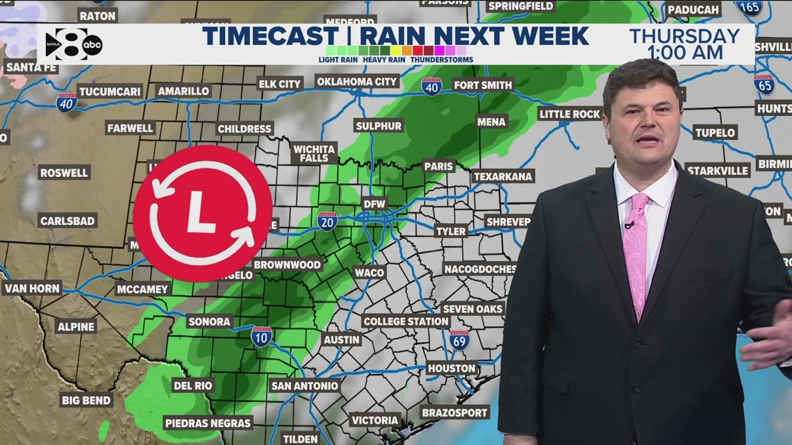 DFW Weather | When to expect rain next week in 14 day forecast | wfaa.com