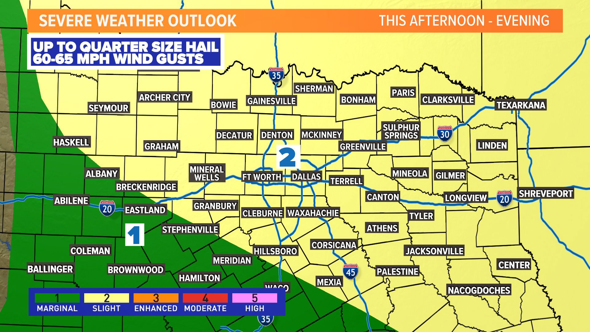 DFW Weather: Monday severe storms forecast for North Texas | wfaa.com