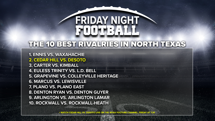 The 10 best high school football rivalries in North Texas | wfaa.com