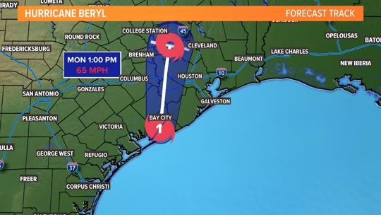 Hurricane Beryl tracker: Texas forecast, spaghetti models, path | wfaa.com
