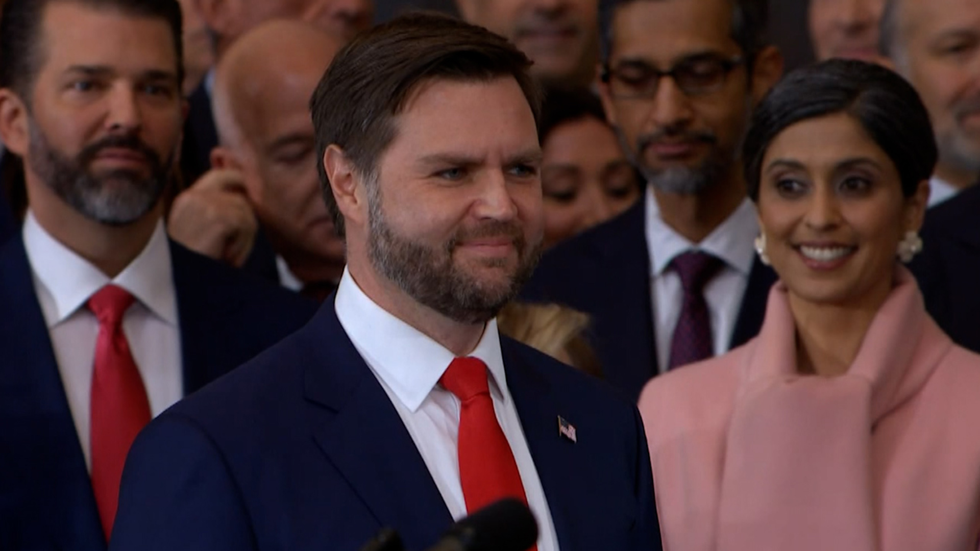 Vice President-elect J.D. Vance arrives at Trump inauguration | wfaa.com