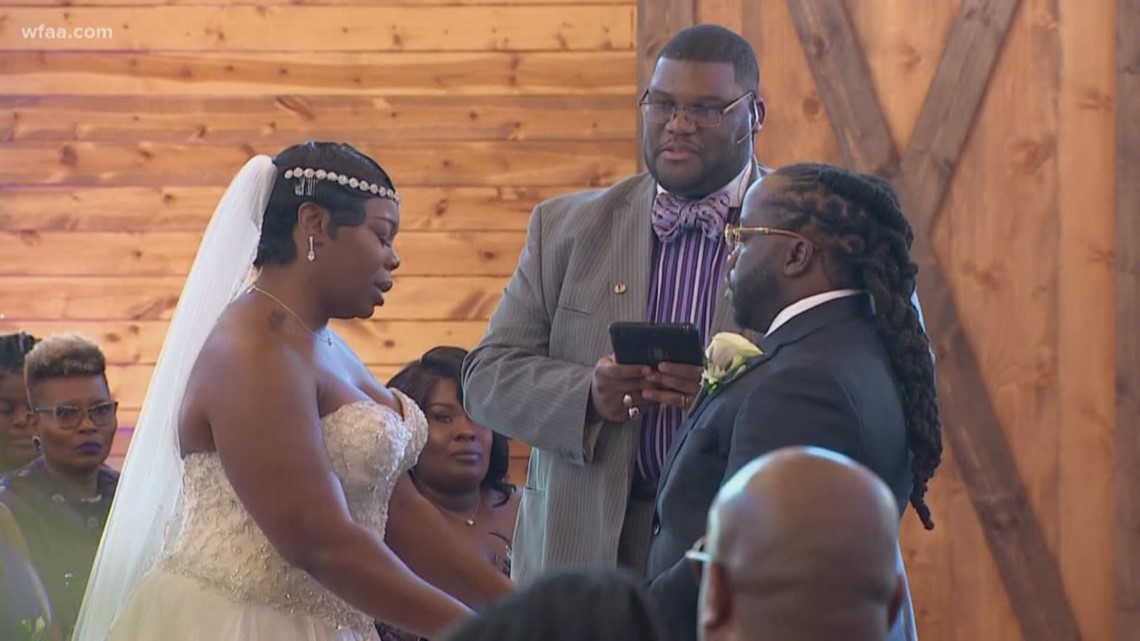 Breast cancer fighter has her wedding dream come true | wfaa.com