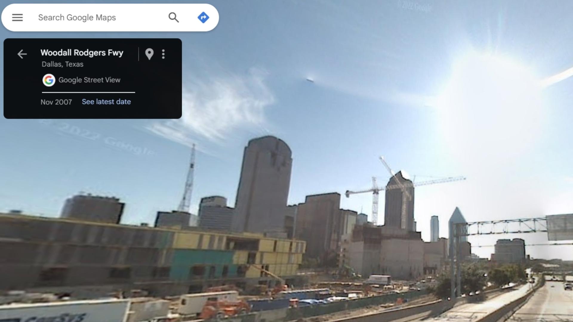Google Maps Street View historical satellite images: Dallas, Texas' big ...