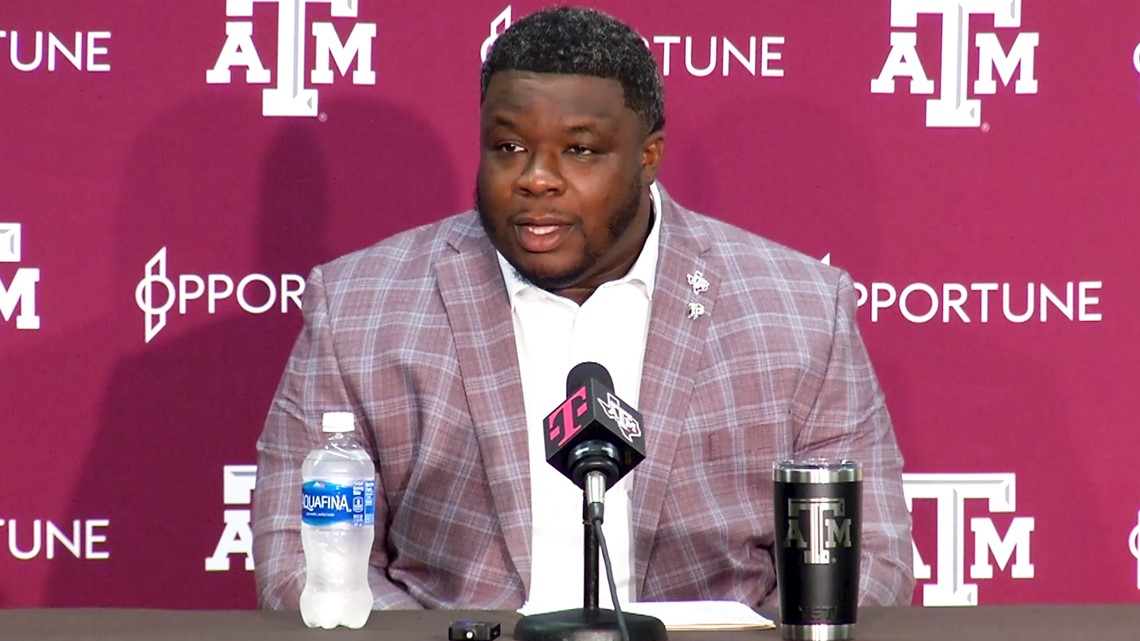 'This is a brotherhood' | Texas A&M interim head coach Elijah Robinson ...