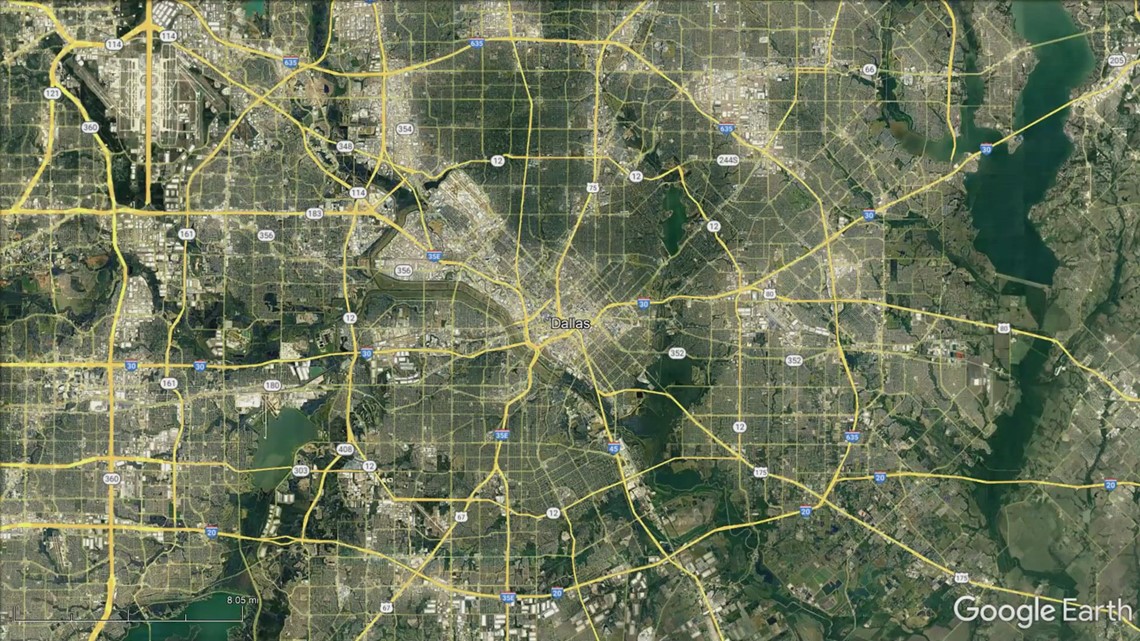 POLICE CHASE MAP: Here's a look at the chase through Dallas County ...