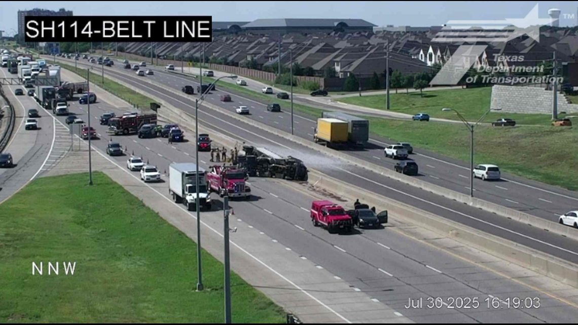 Irving, TX | Traffic slows on State Highway 114 due to semi crash ...