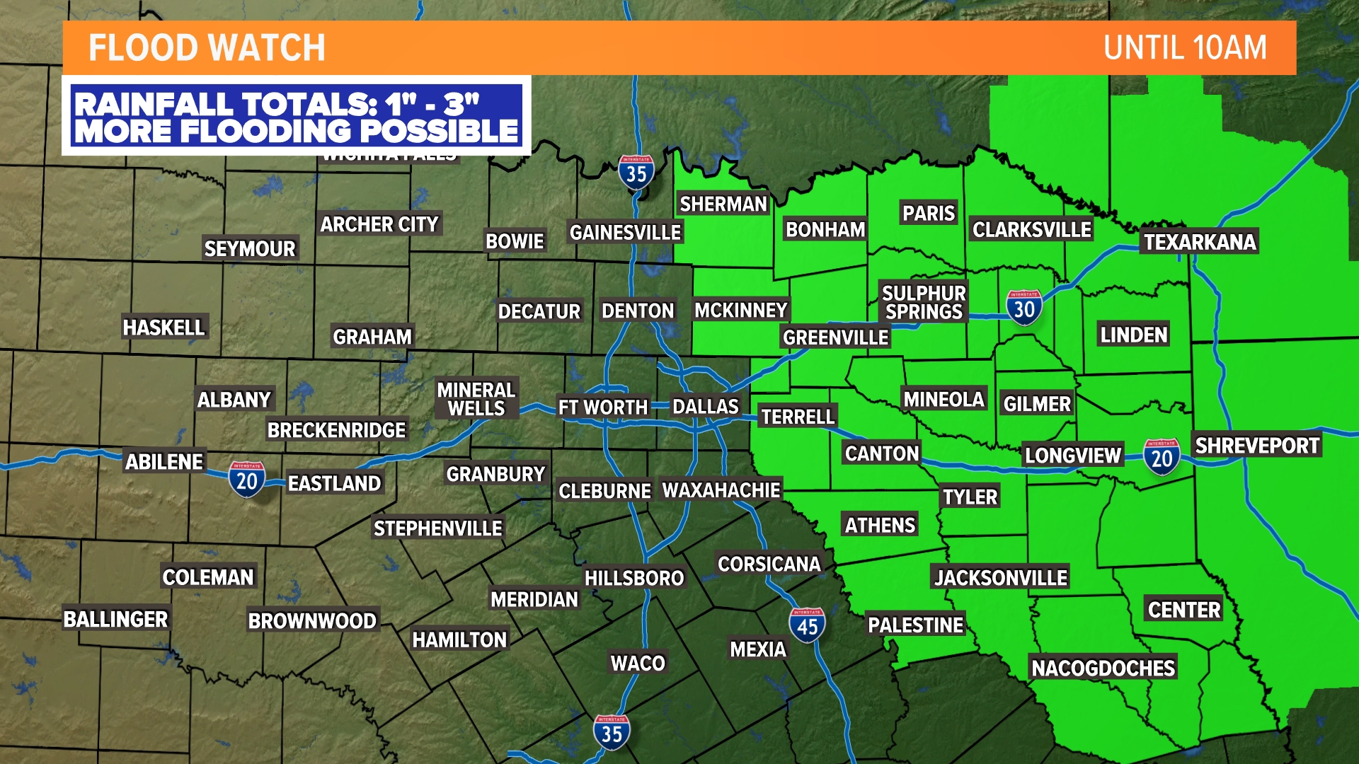 DFW Weather Forecast: Dallas, Texas storm chances Monday night | wfaa.com