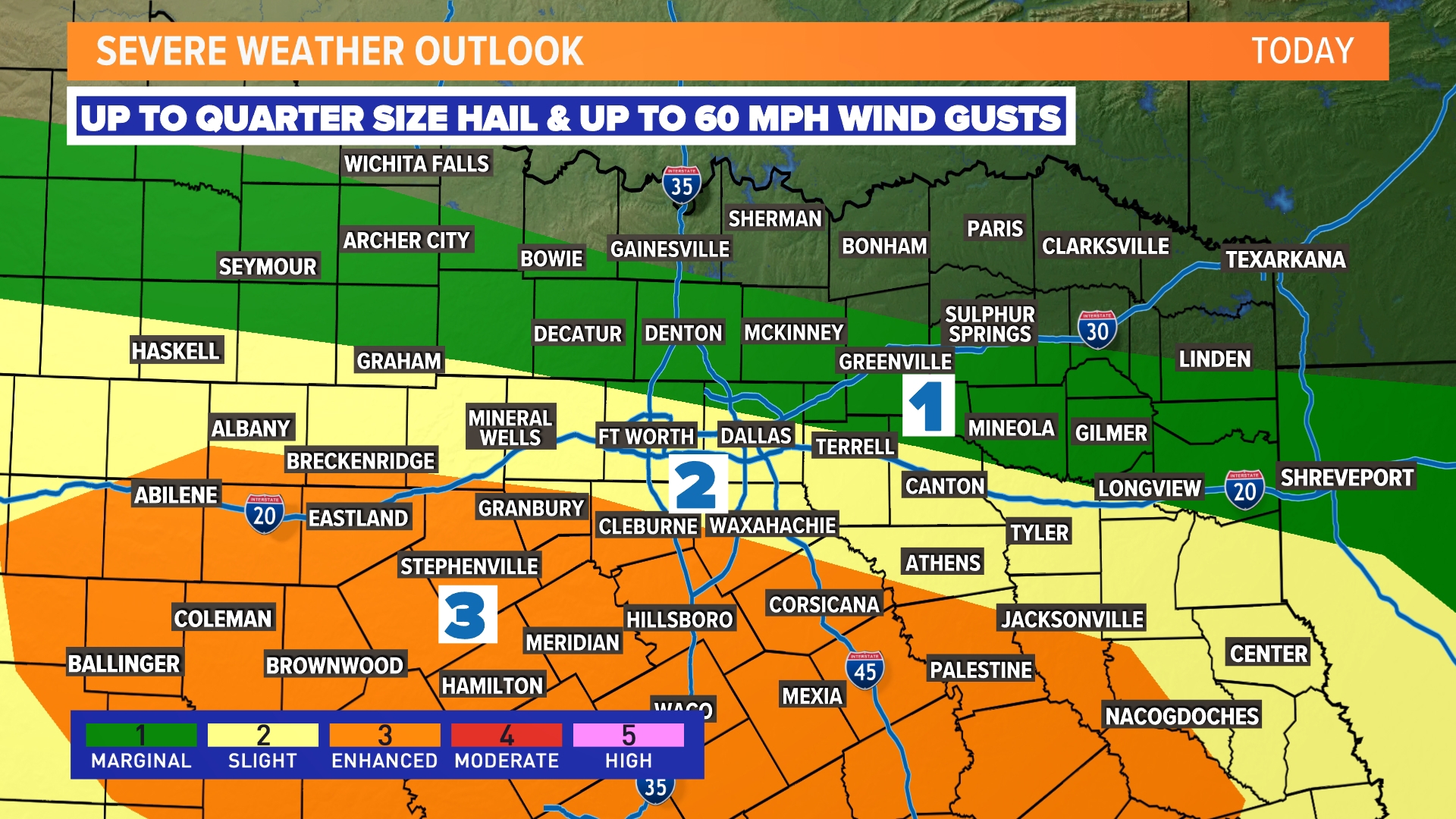 DFW Weather: Latest storms forecast for North Texas Monday | wfaa.com