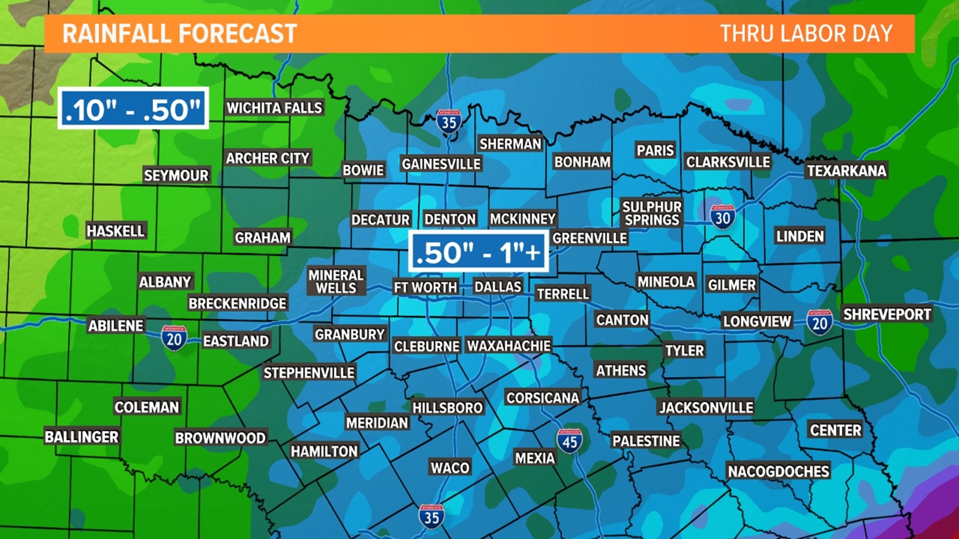 Dallas rain: DFW had rainiest August of all-time, NWS says | wfaa.com