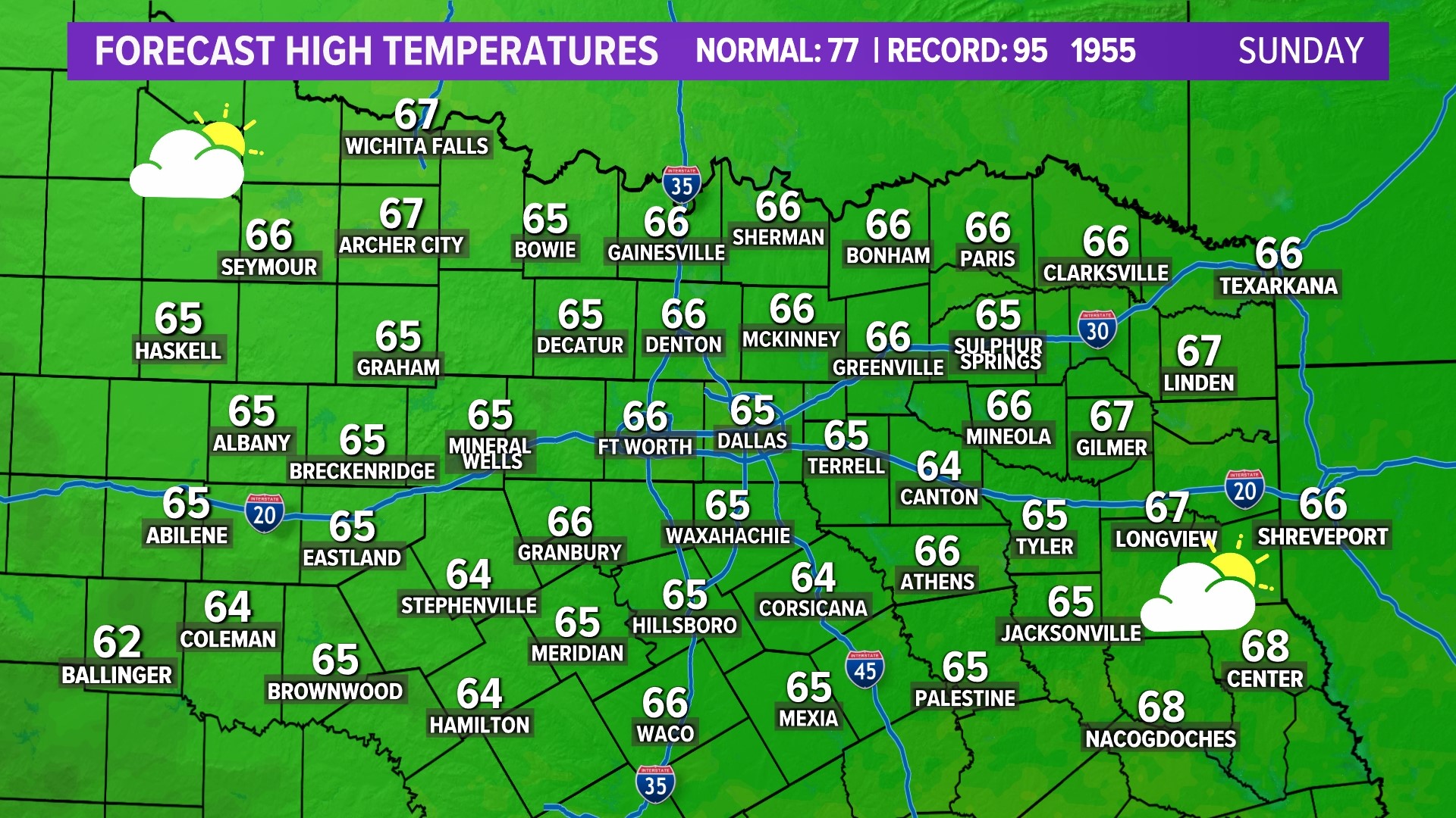 DFW weekend forecast April 19-21 | wfaa.com