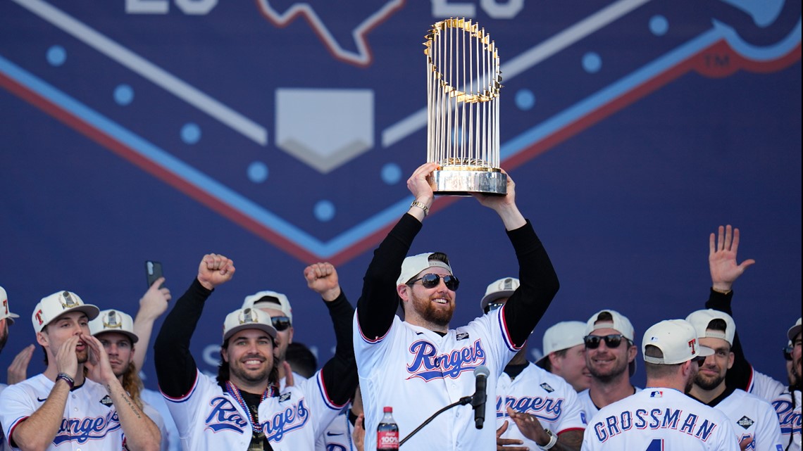 PHOTOS: World Series trophy tour at Globe Life Field | wfaa.com
