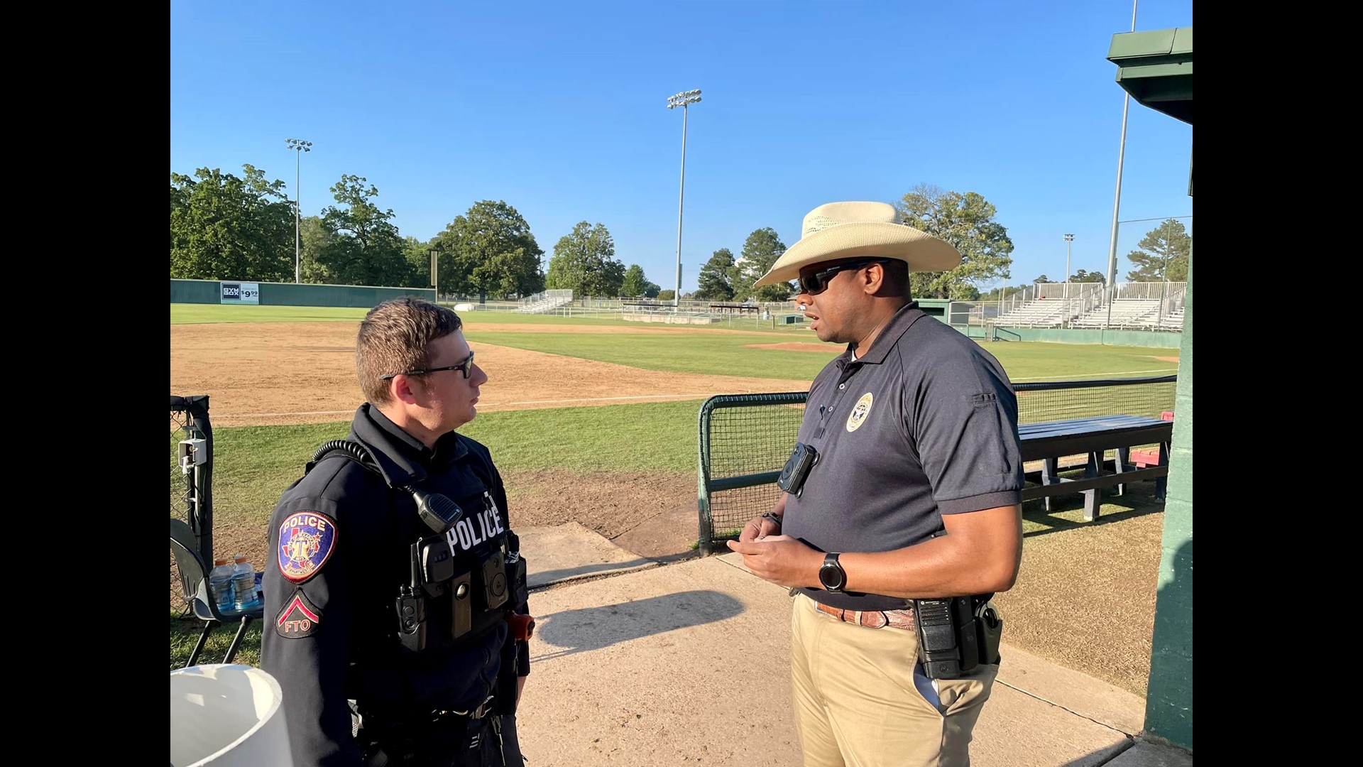 Texas college baseball player hit by stray bullet during game | wfaa.com