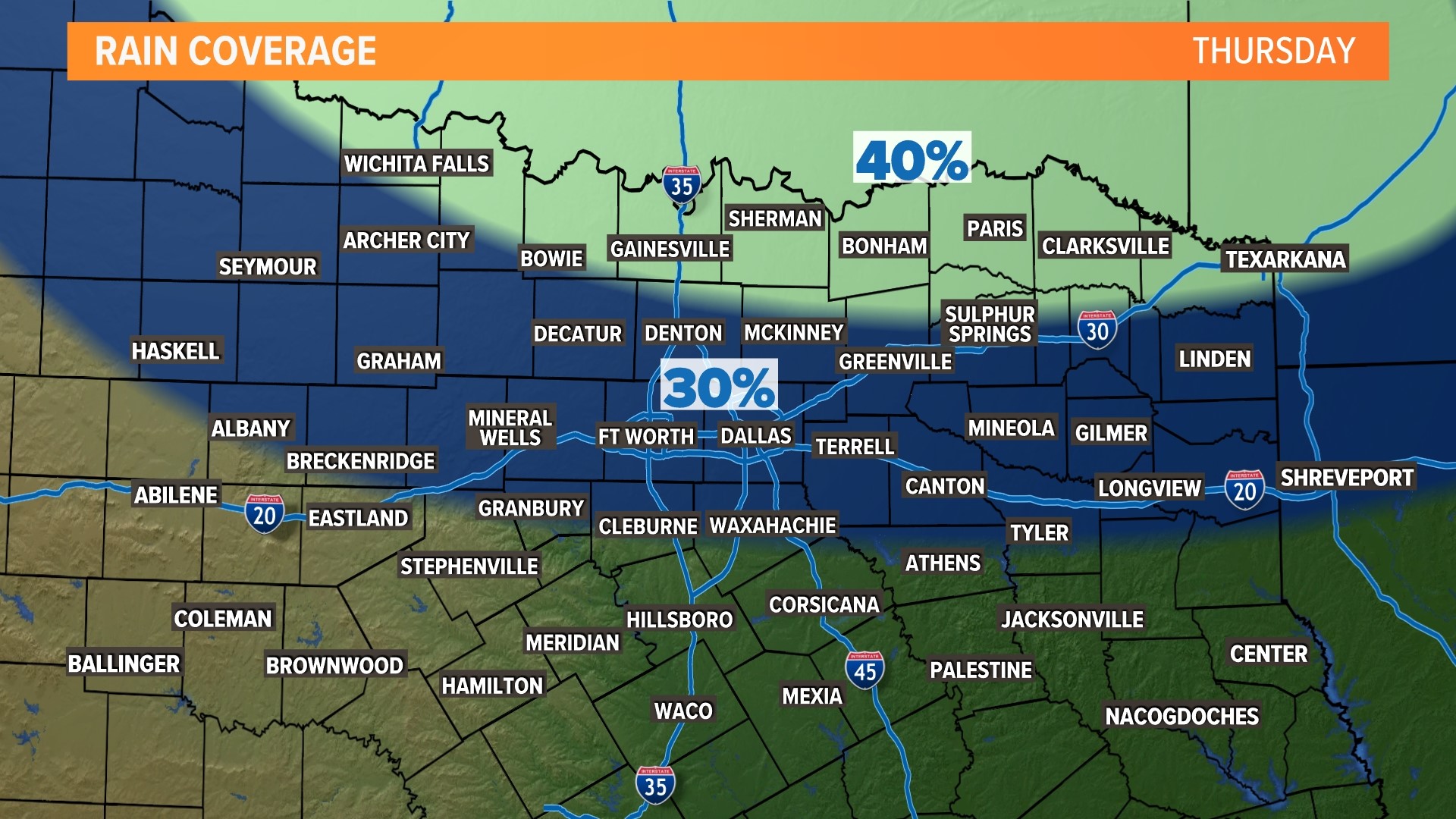 Clima en DFW: Semana cálida y riesgo de fuertes tormentas | wfaa.com