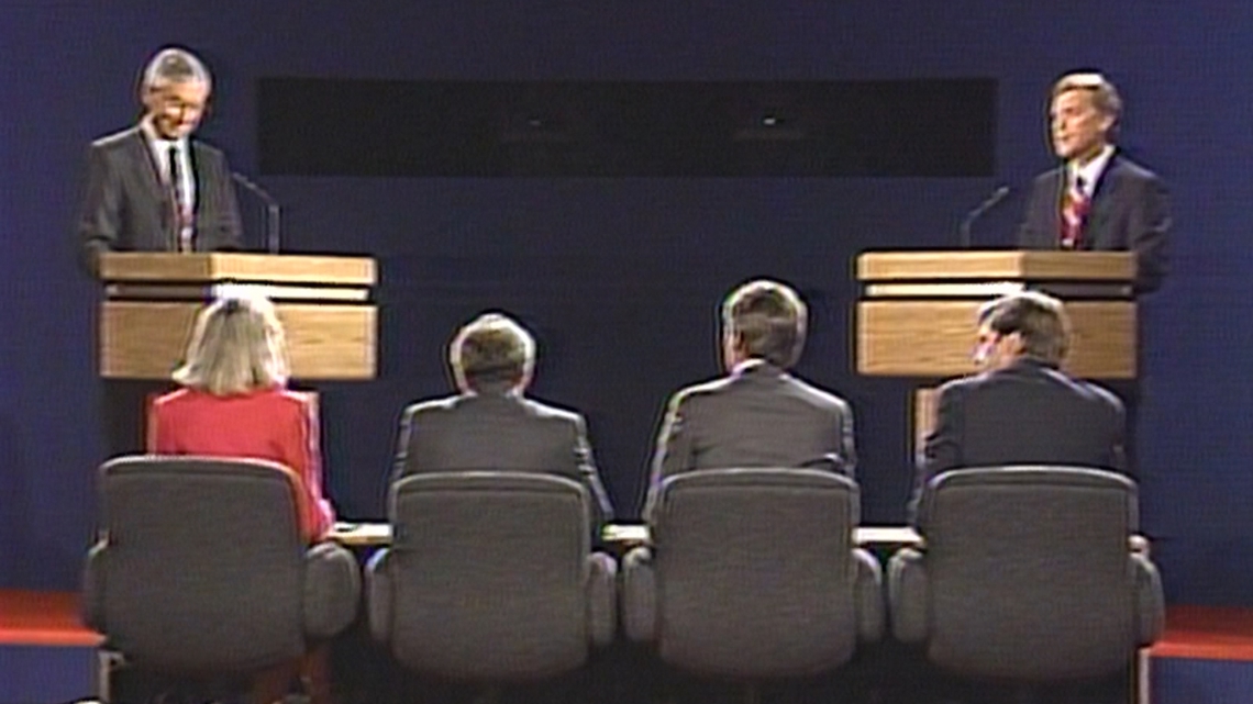 1988 United States vice presidential debate | Dan Quayle, Lloyd Bentsen ...