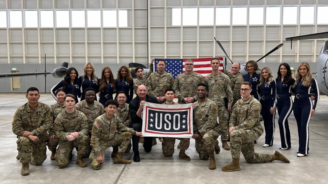 PHOTOS: Dallas Cowboys cheerleaders visit troops in South Korea | wfaa.com