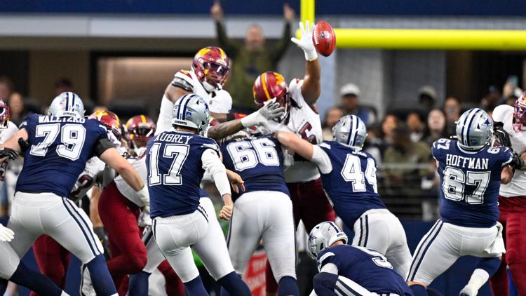 Dallas v Washington: Cowboys cheerleader responds after being hit by ...