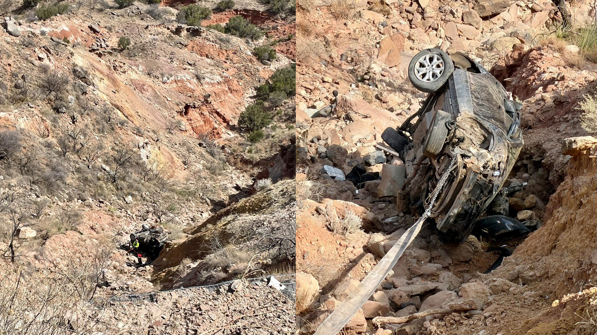 His car rolled 200 feet down a Texas canyon. He survived the night and ...
