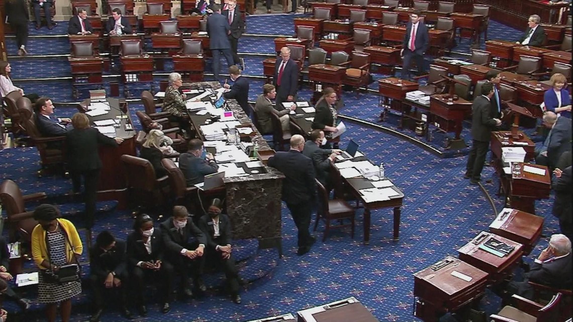 Senate Democrats approve sweeping economic bill | wfaa.com