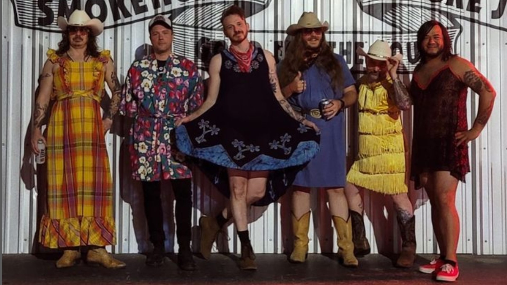 Texas band protests Tennessee drag law by wearing dresses onstage ...