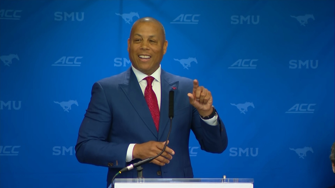 FULL PRESS CONFERENCE: SMU introduces new Athletic Director Damon Evans ...
