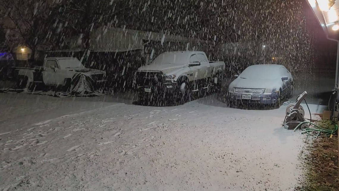 New Year's snowfall: Your pictures from across North Texas | wfaa.com
