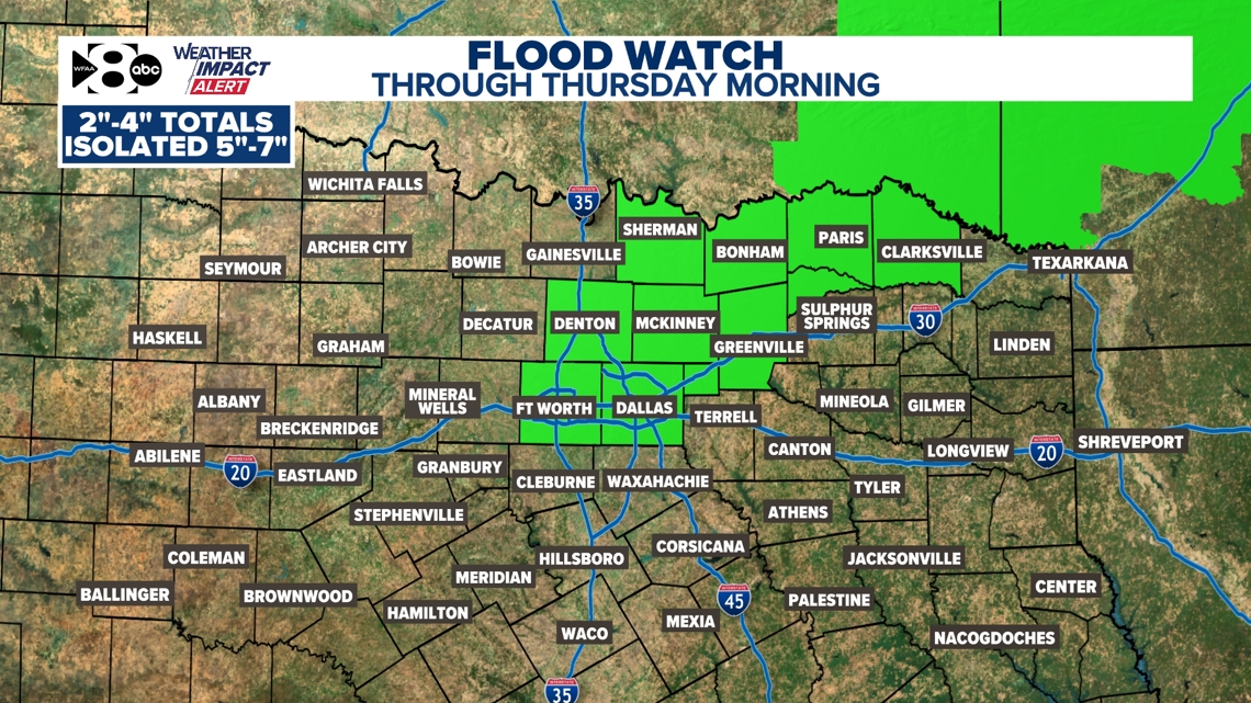 Dallas, Texas weather forecast: Full DFW rain, storms timeline Thursday ...