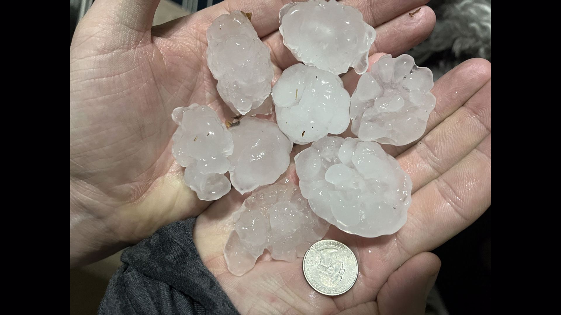 Large amounts of hail fall in parts of North Texas | wfaa.com