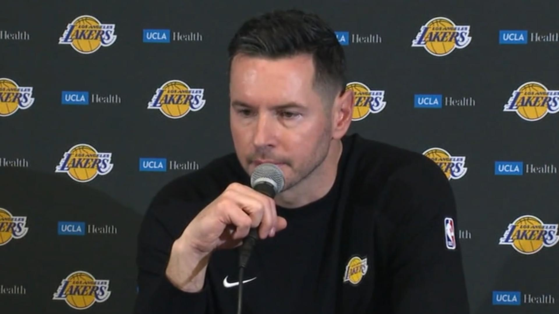 JJ Reddick speaks on the Luka Doncic trade during pre-game presser ...