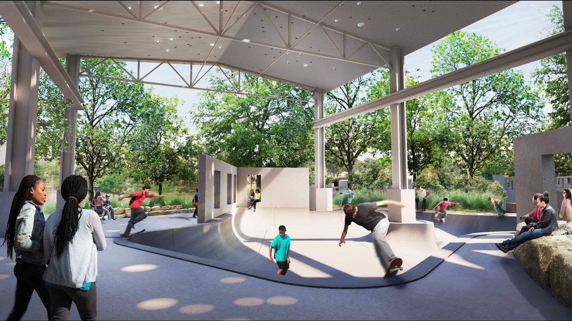 Demolition Day marks start of Harold Simmons Park renovations | wfaa.com