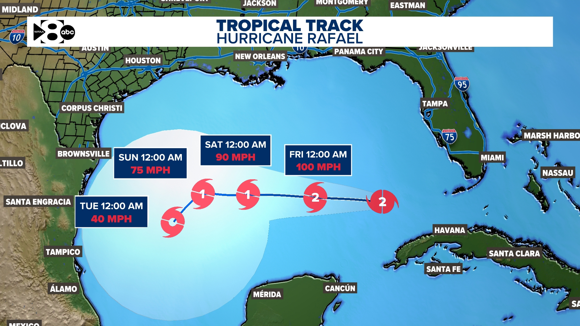 Hurricane Rafael tracker: Latest forecast path, category Thursday ...