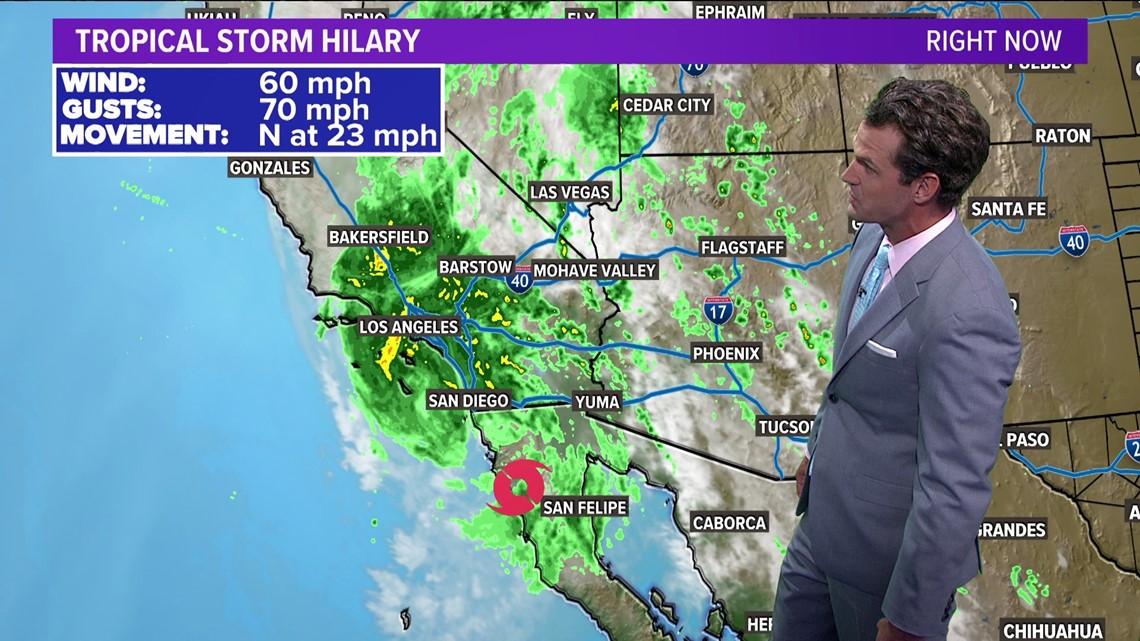 Hilary updates: Latest on tropical storm moving into California | wfaa.com