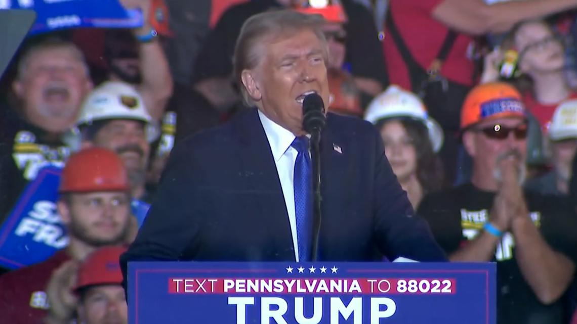 Donald Trump full speech at Latrobe, PA rally (Oct. 19, 2024) | wfaa.com