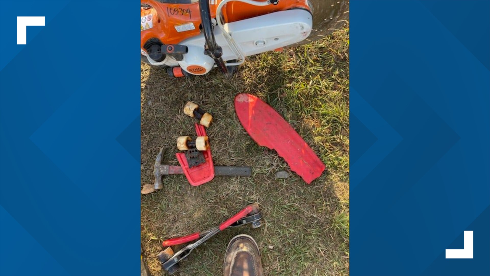 Keller maintenance workers skateboard underneath fire hydrant | wfaa.com
