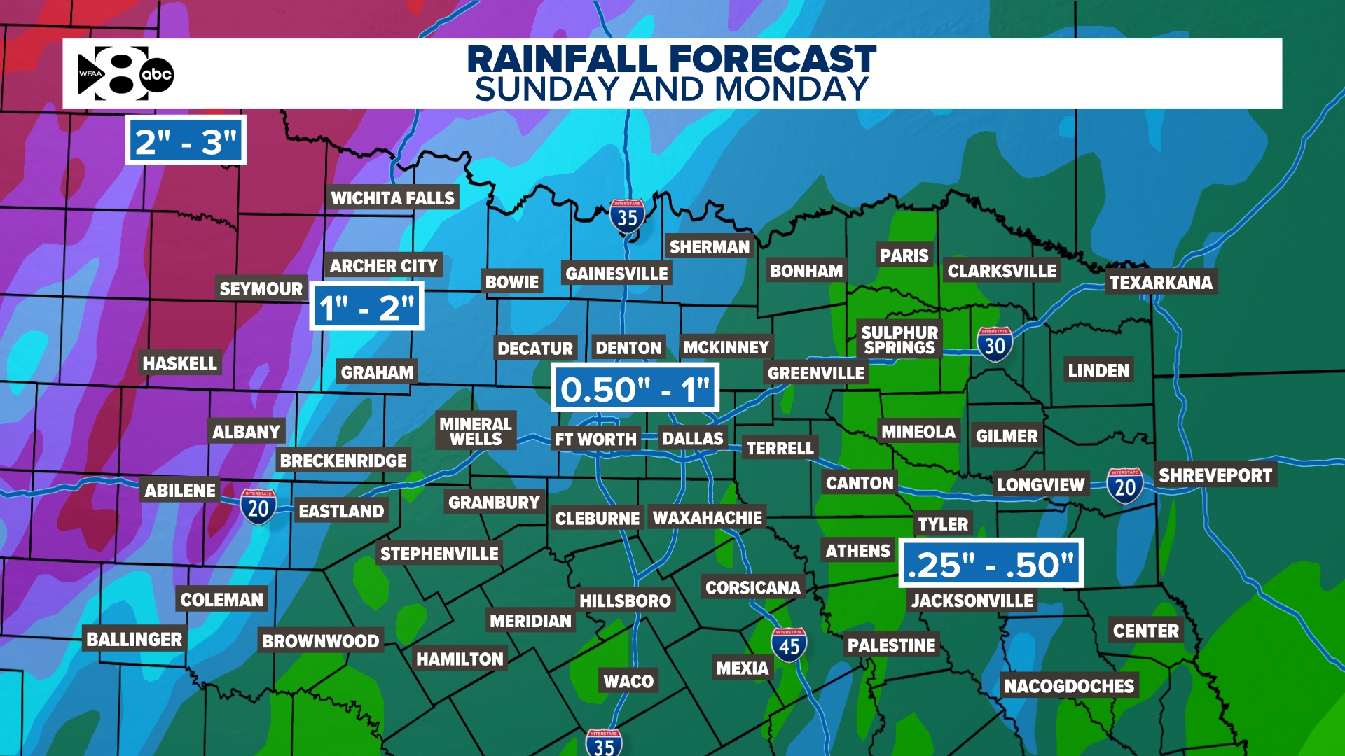 DFW Weather: Latest forecast, timeline for weekend rain, storms | wfaa.com