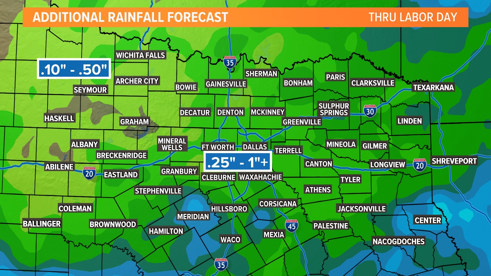 Clima en Dallas Fort Worth: Hay lluvia en camino | wfaa.com