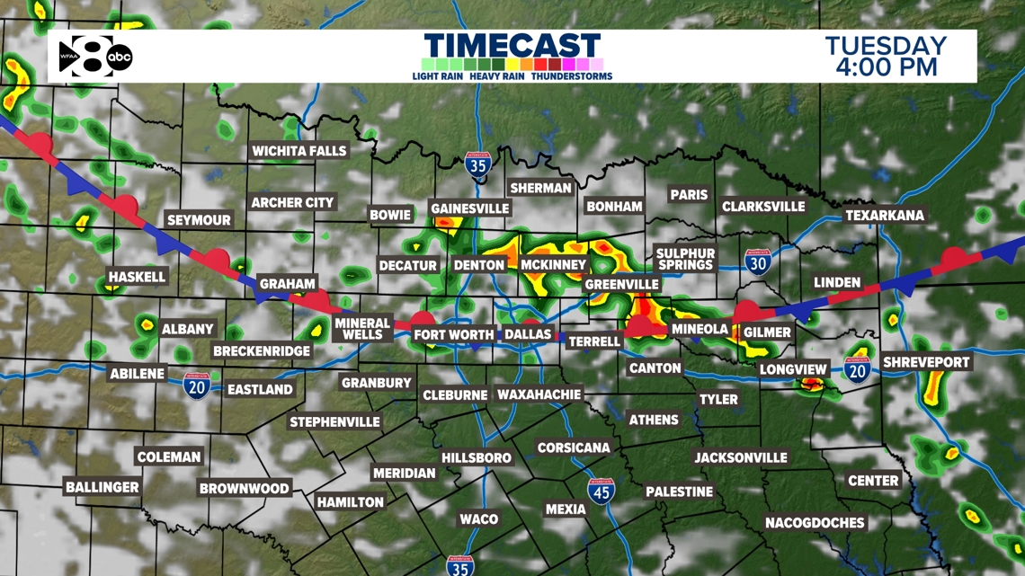 Rain timeline | wfaa.com