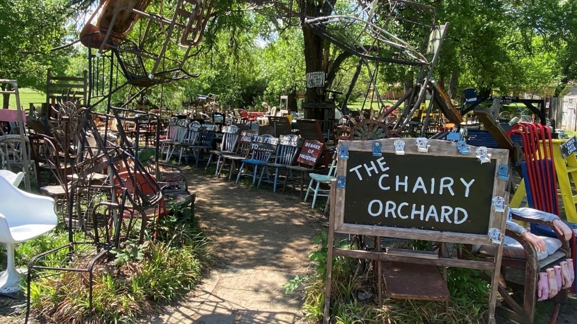 Visit the 'Chairy Orchard' in Denton, Texas | wfaa.com