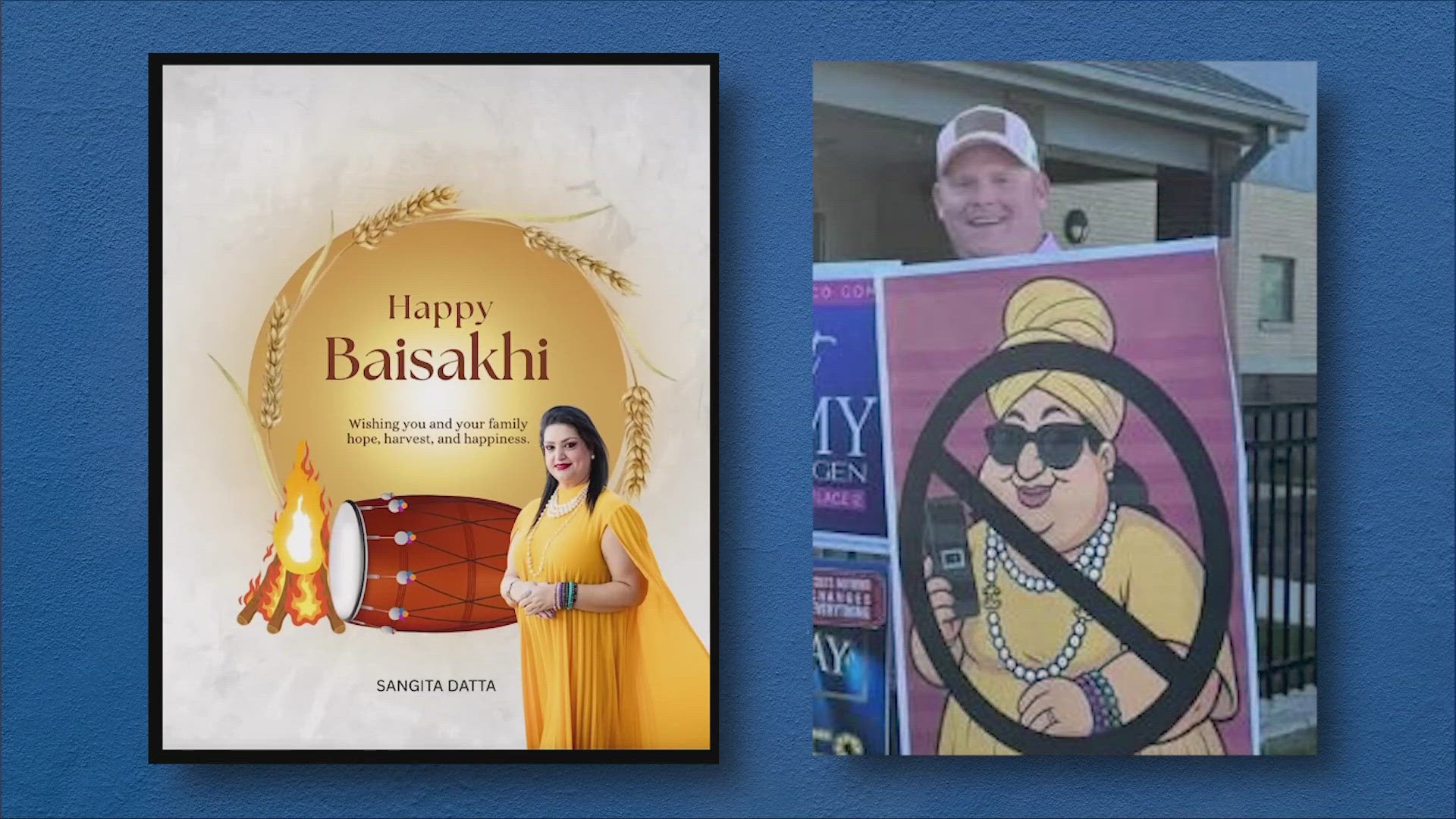 Frisco political AI cartoon stirs backlash at polling site | wfaa.com