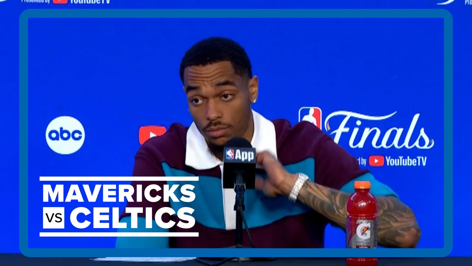 NBA Finals: PJ Washington gives postgame interviews after Dallas ...