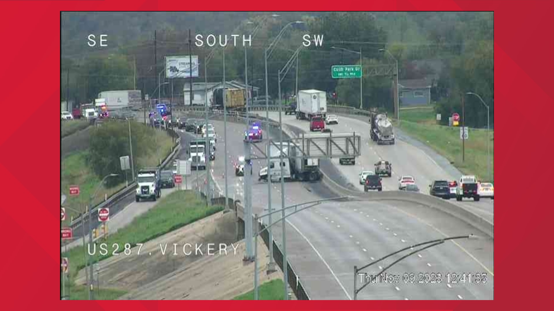 Fort Worth, Texas traffic: I-30, U.S. 287 crashes cause backups | wfaa.com