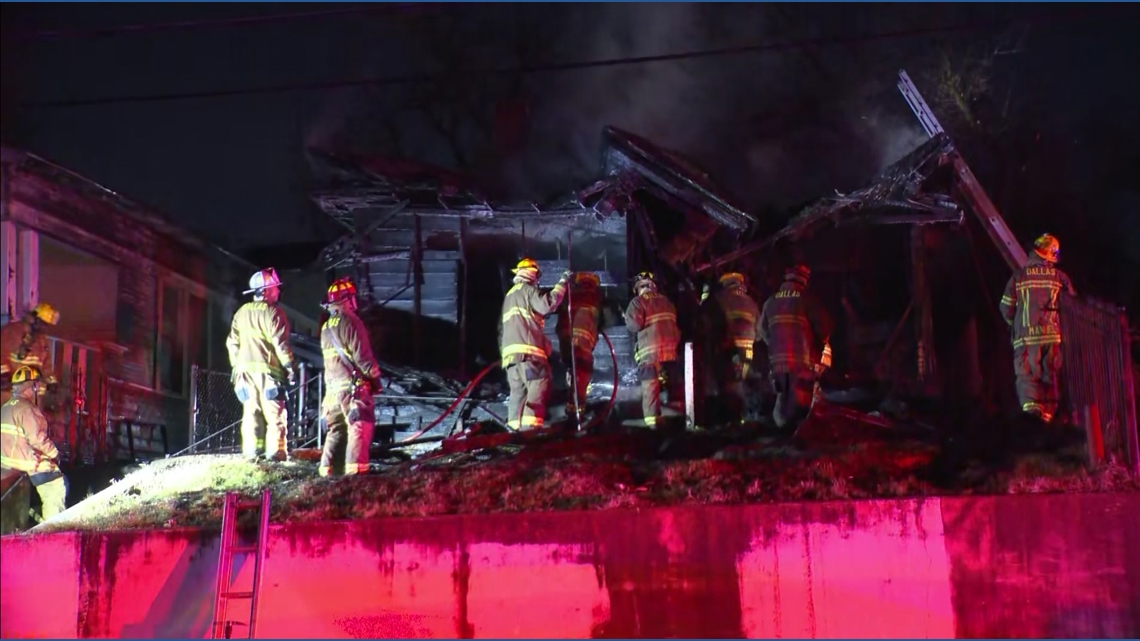Two people injured in early morning house fire, Dallas officials say ...